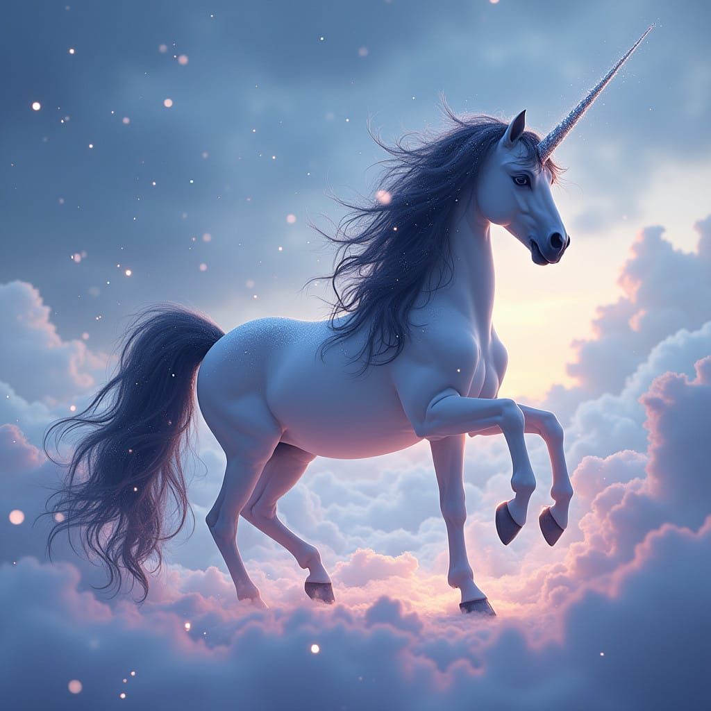 Ethereal Unicorn in Majestic Splendor - AI Art