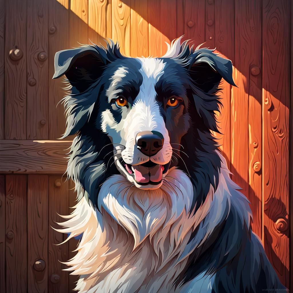 Border collie - AI Generated Artwork - NightCafe Creator