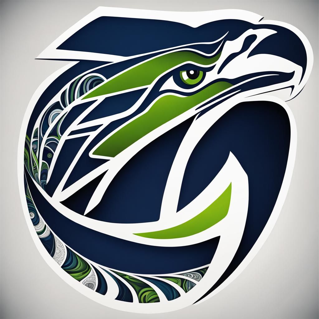 Salish Seattle seahawks logo - AI Generated Artwork - NightCafe Creator