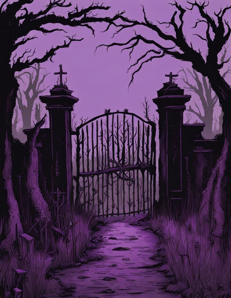 Scary Gate in a Nightmarish Realm - AI Generated Artwork - NightCafe ...