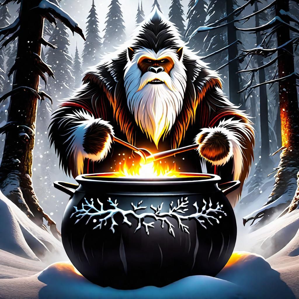 Magic Yeti - AI Generated Artwork - NightCafe Creator