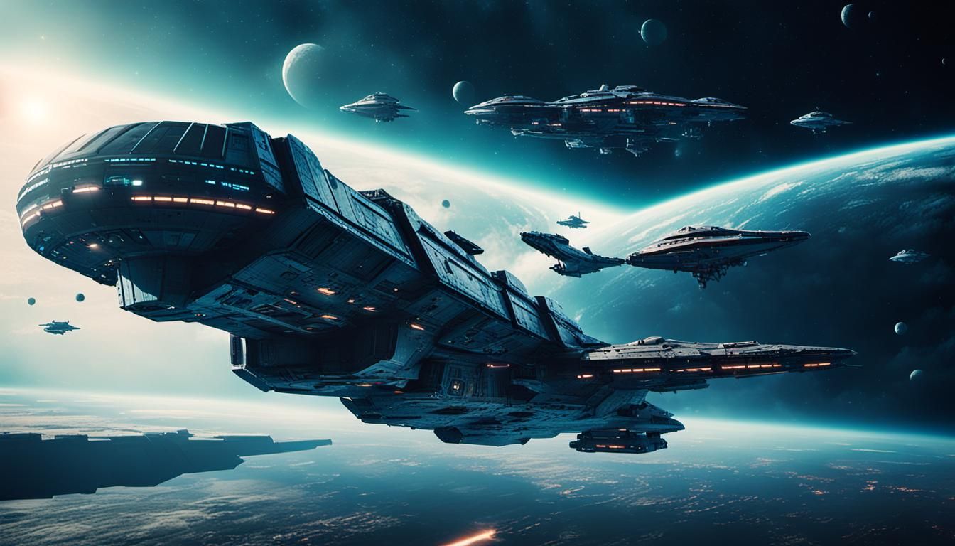 Space fleet - AI Generated Artwork - NightCafe Creator