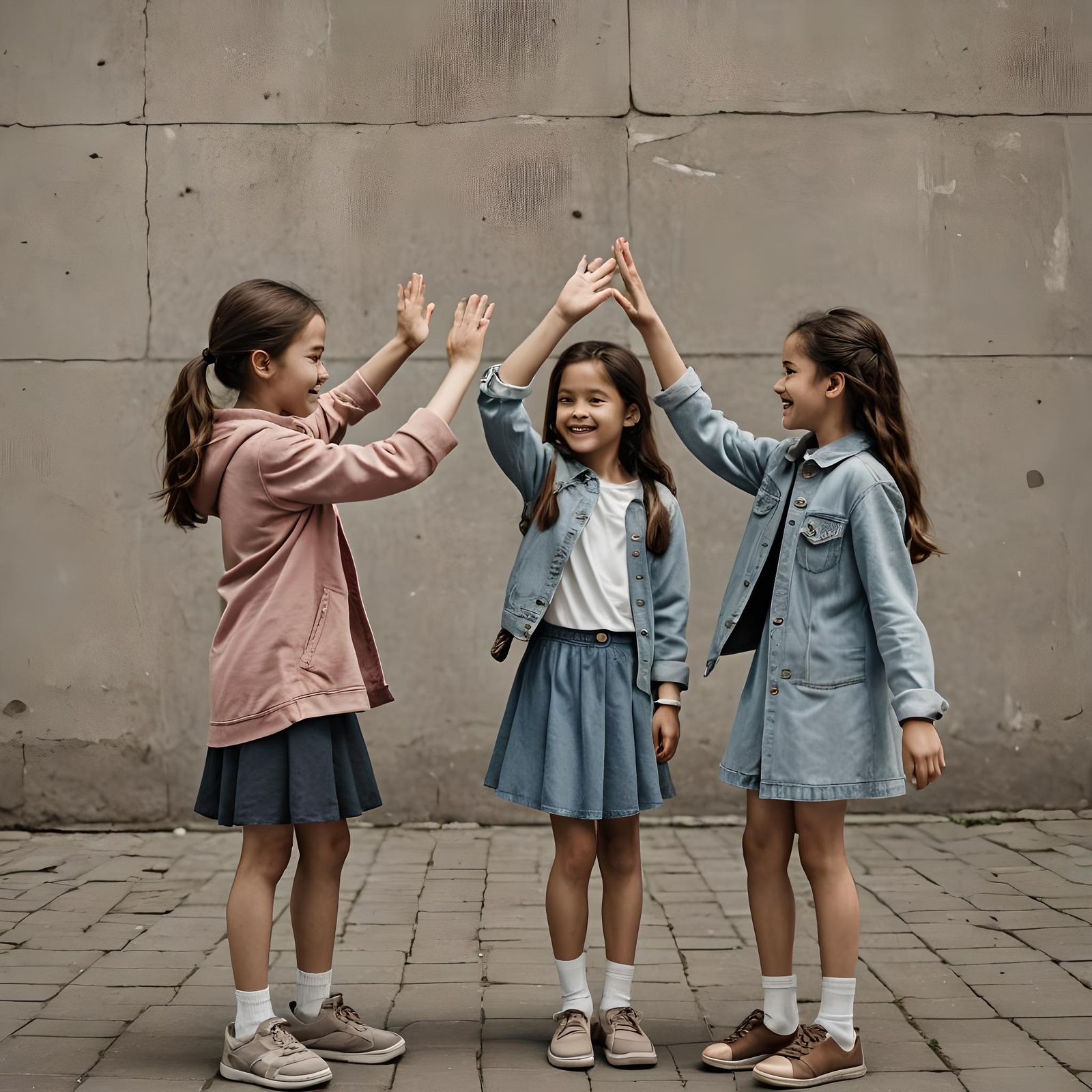 High fives up high! - AI Generated Artwork - NightCafe Creator