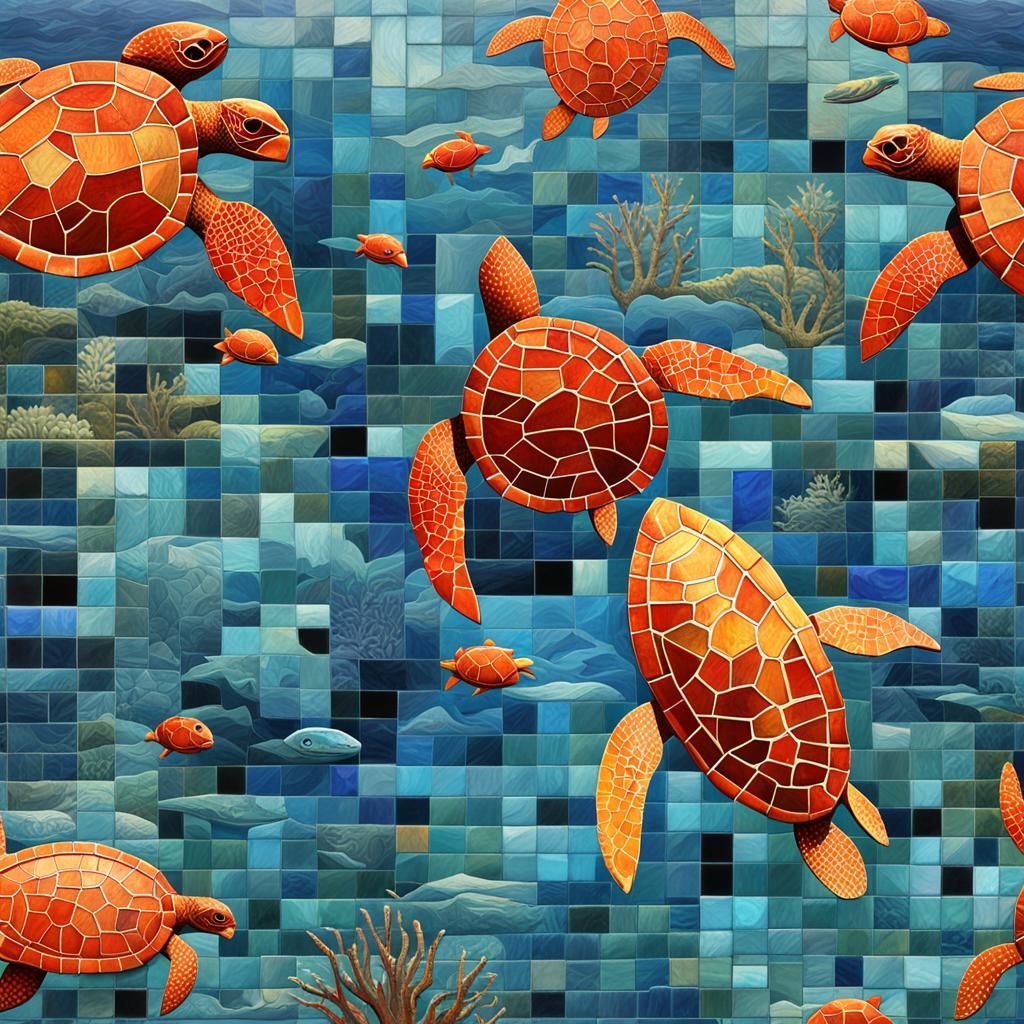 The Sea Turtle - AI Generated Artwork - NightCafe Creator