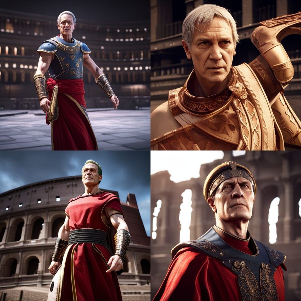 Julius Caesar in the Roman Colosseum - AI Generated Artwork - NightCafe Creator