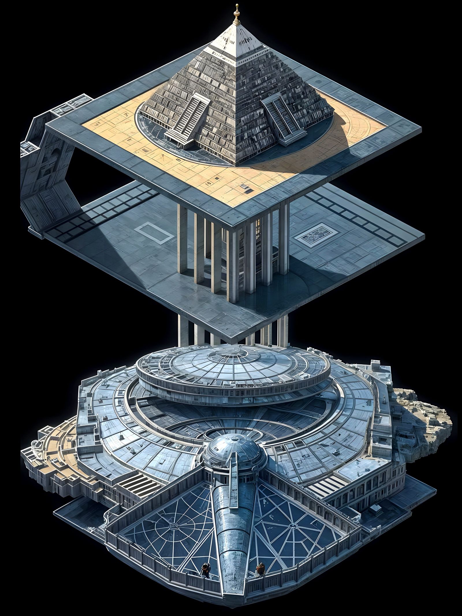 Modern pyramid energy model - Modern pyramid energy model