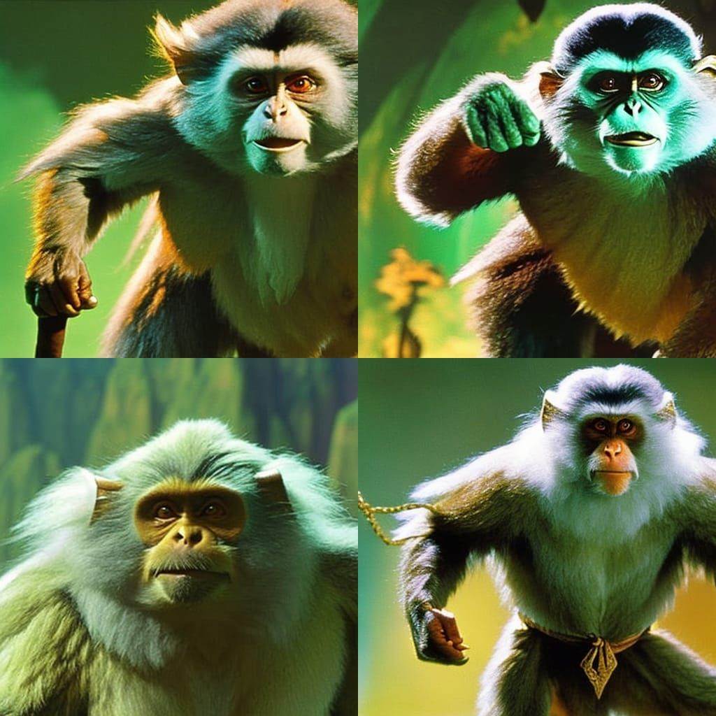golden marmoset monkey wizard - AI Generated Artwork - NightCafe Creator