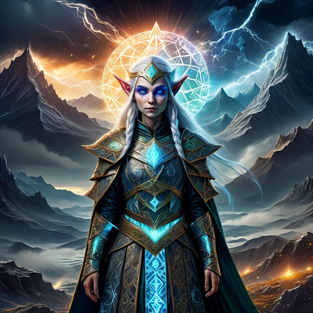 Elven Sorceress II - AI Generated Artwork - NightCafe Creator