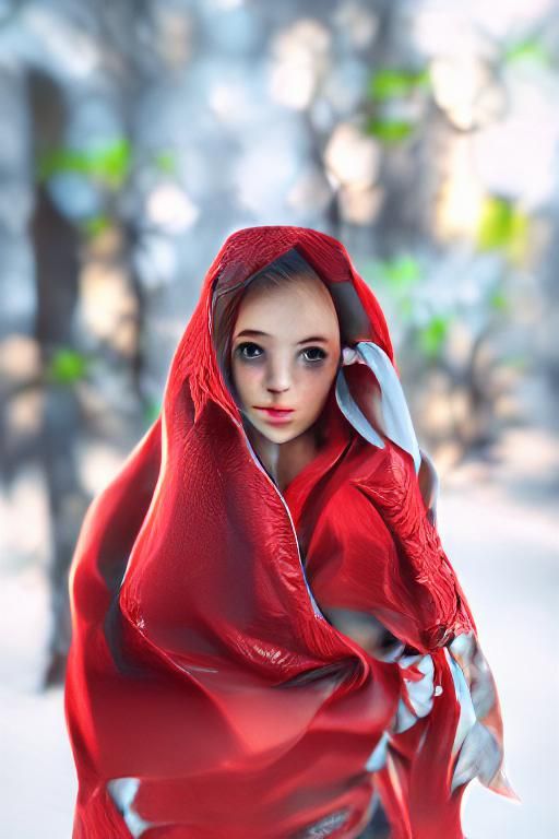 Little Red Riding Hood - AI Generated Artwork - NightCafe Creator