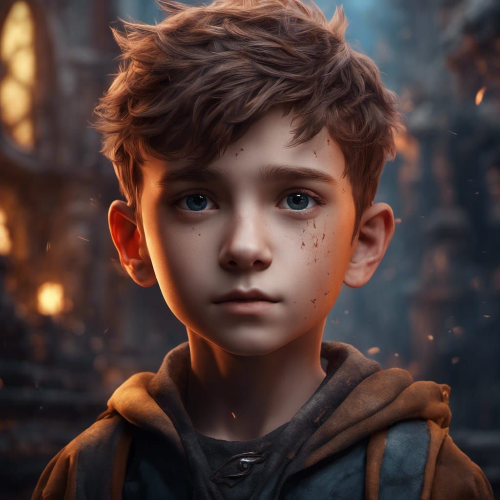 boy 8 years Handsome, intelligent, curious and loves to learn Face ...