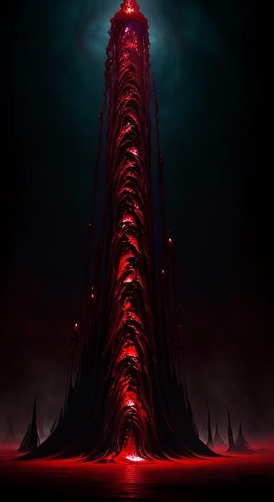 Red Dimension: The Keeper's Watchtower - AI Generated Artwork ...
