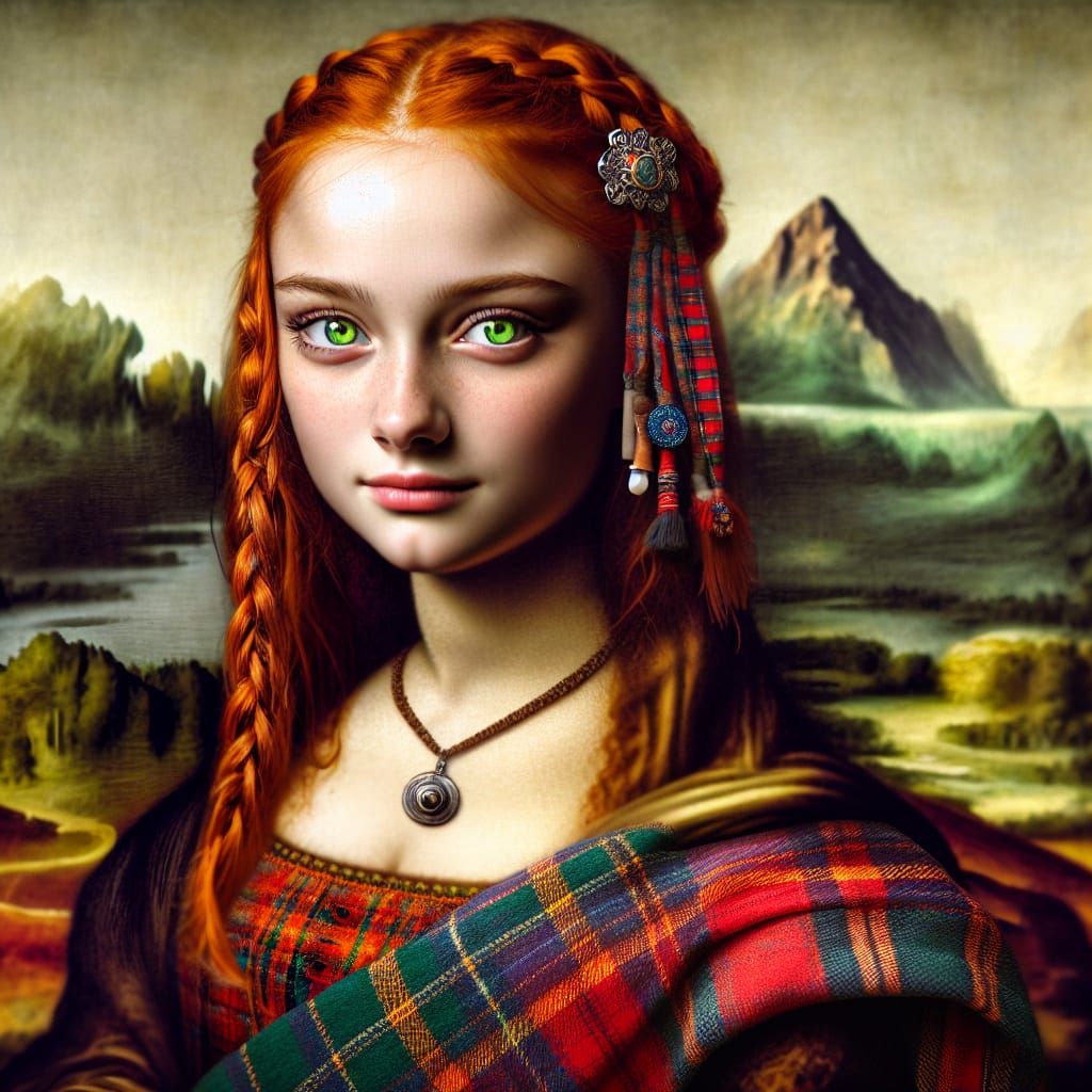 What if the Mona Lisa were a wee bonny Scotch lassie? - AI Generated ...