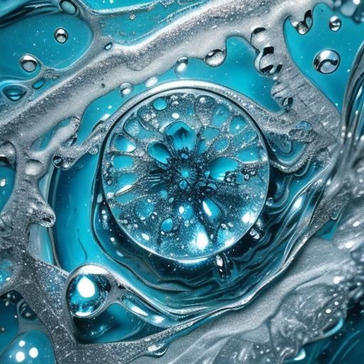 A close up view of a water drop dripping from a faucet showing a ...