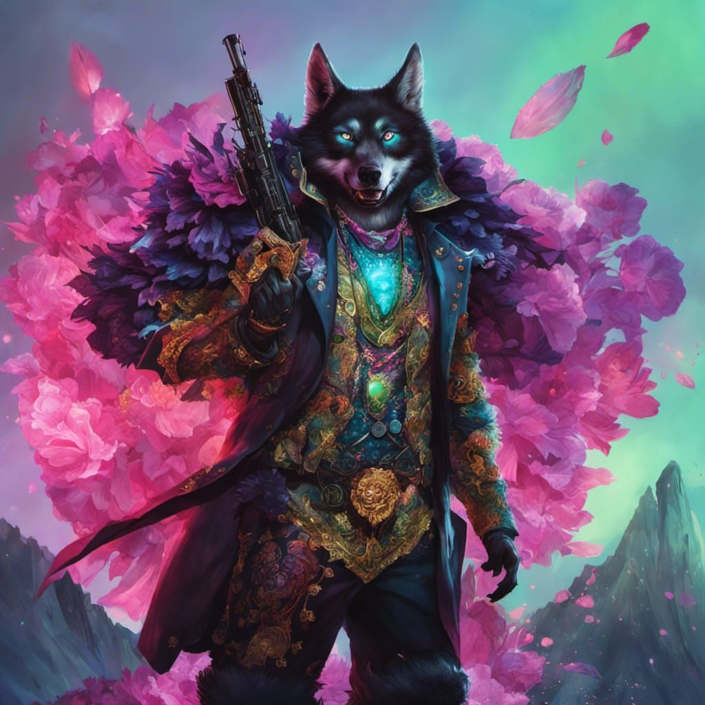 The gunfighter wolf - AI Generated Artwork - NightCafe Creator