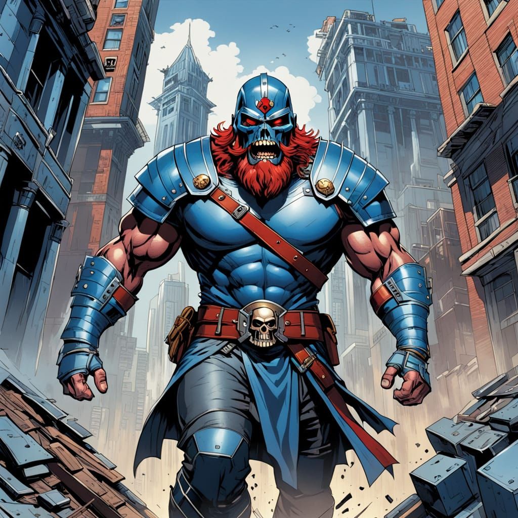 Goliath the Gladiator - Giant Gladiator Smashes City in Bru...