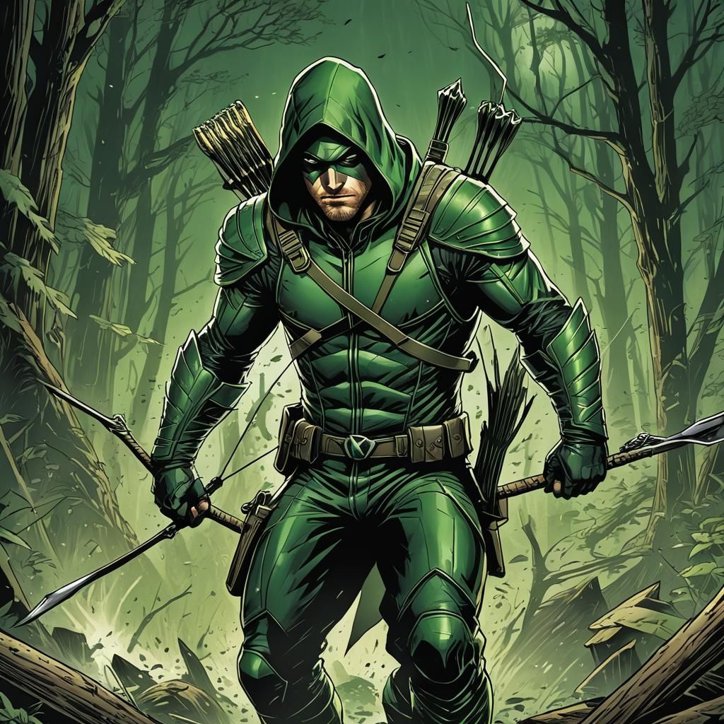The Green Arrow - AI Generated Artwork - NightCafe Creator