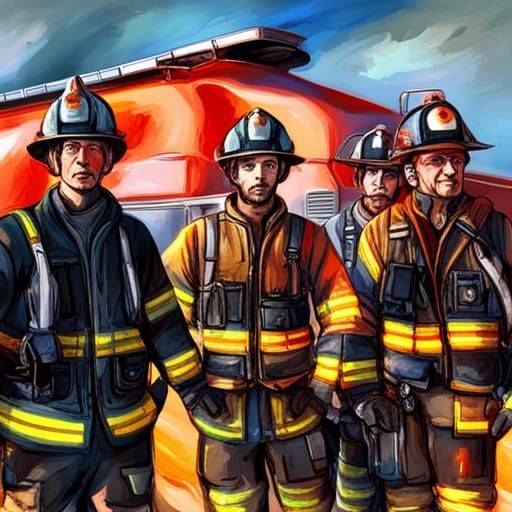 firefighter - AI Generated Artwork - NightCafe Creator