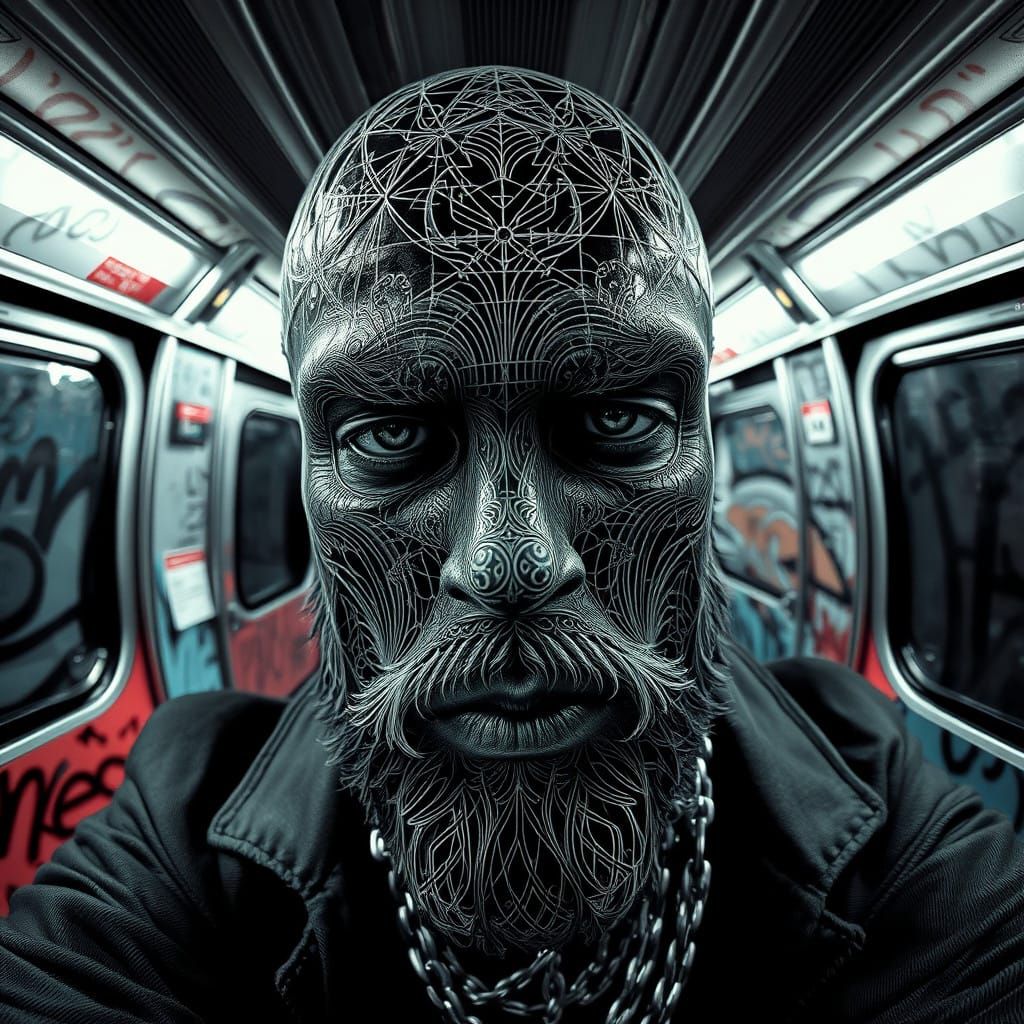 an incredible, gritty, mafia man, hip hop, moody, graffiti, hipster ...