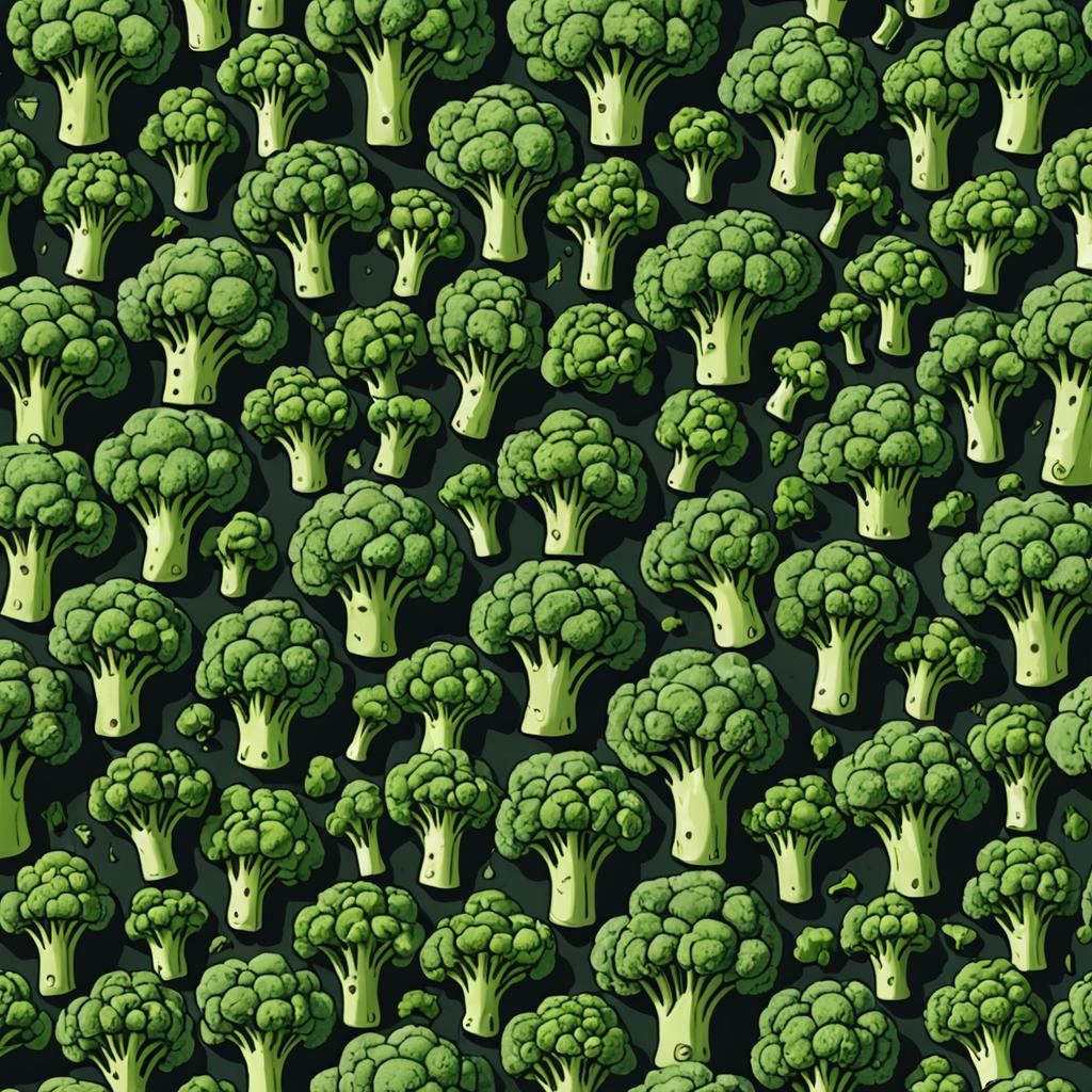 Rise of the broccoli beings - AI Generated Artwork - NightCafe Creator