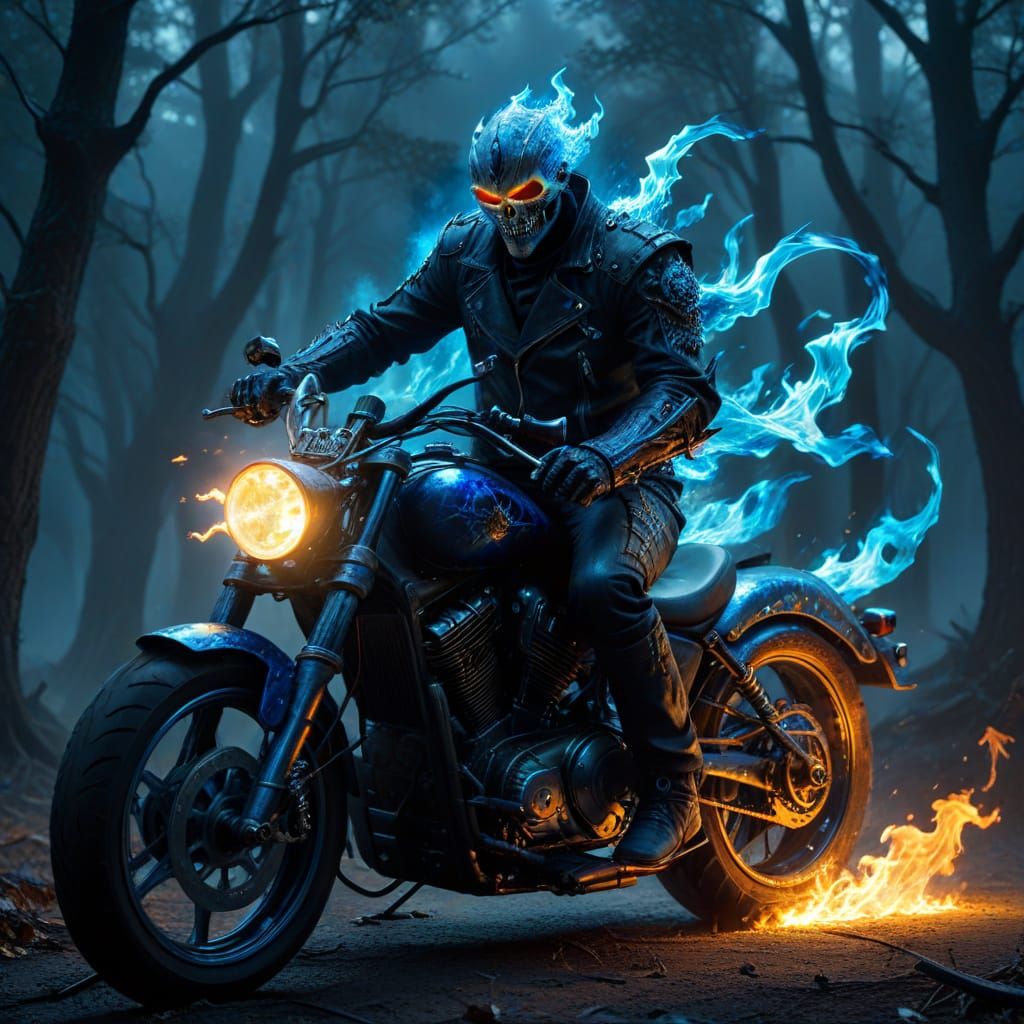 Ghost rider. Work in progress. - Dark Fantasy Ghost Rider Kn...