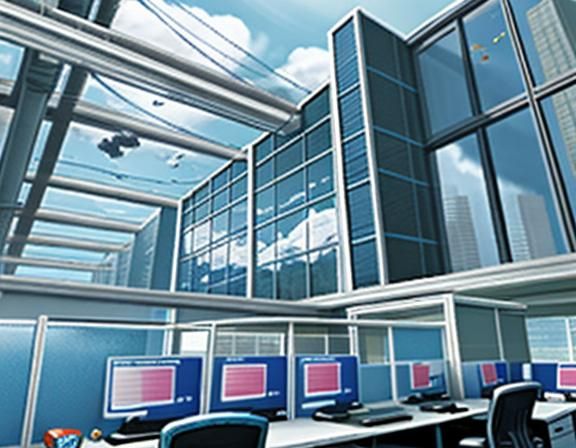 An office water world. PS2 graphics Ape Escape 3. - AI Generated ...