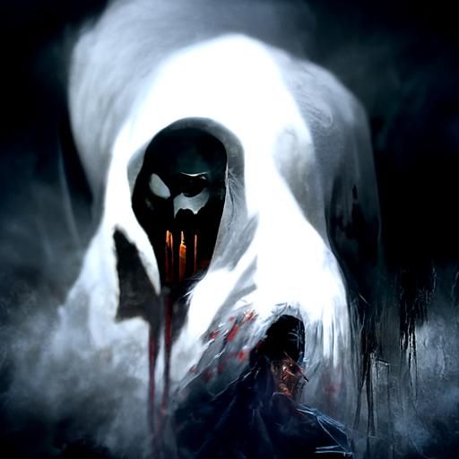 Scream Louder, Ghostface - AI Generated Artwork - NightCafe Creator
