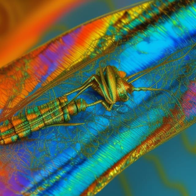 Insect larvae nymph swim fly wing tail swarm Eldritch hyperdetailed ...