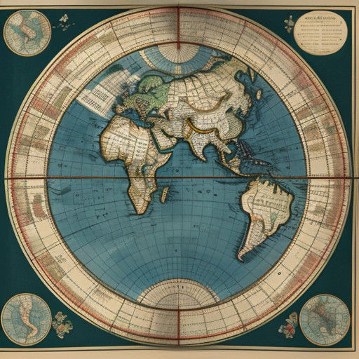 A strange world map - A Vibrant Peacock Displays a Map of th...