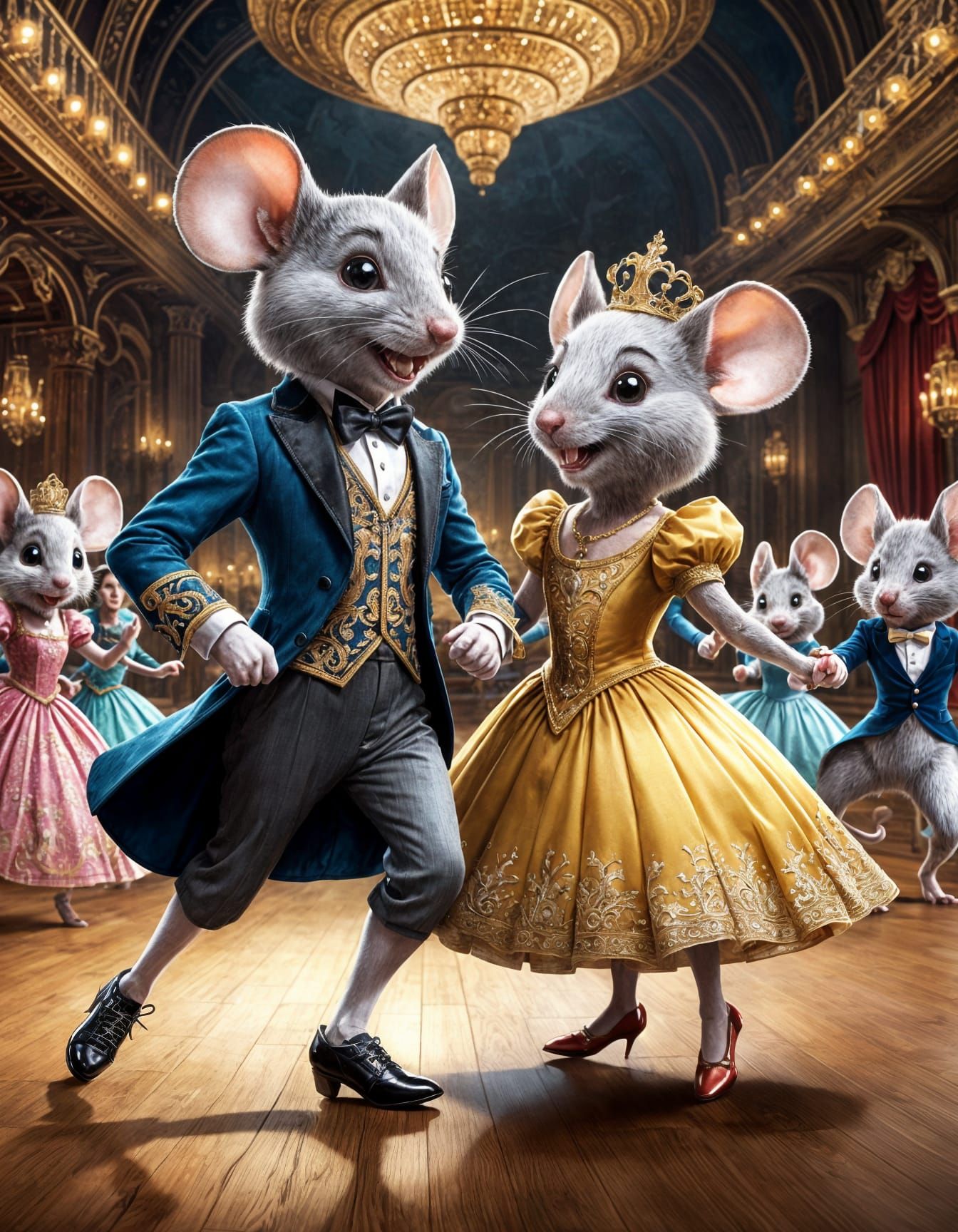 The Grand Mice Ball: A Dance of Elegance