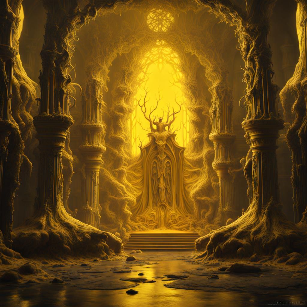 The Eldritch God of Yellow - AI Generated Artwork - NightCafe Creator