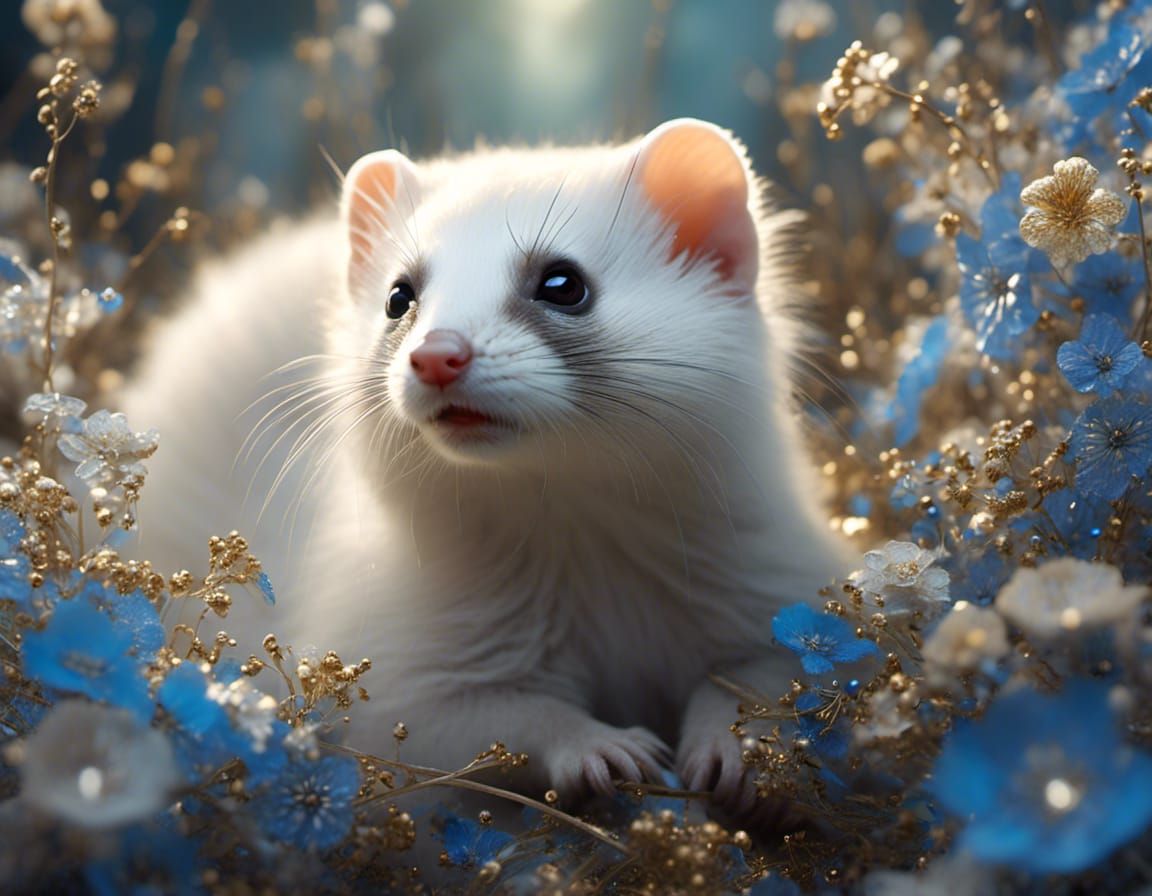 adorable ferret - AI Generated Artwork - NightCafe Creator
