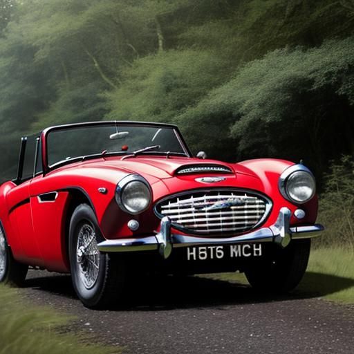 1960s rac rally works red austin healey uk specification hardtop rally ...