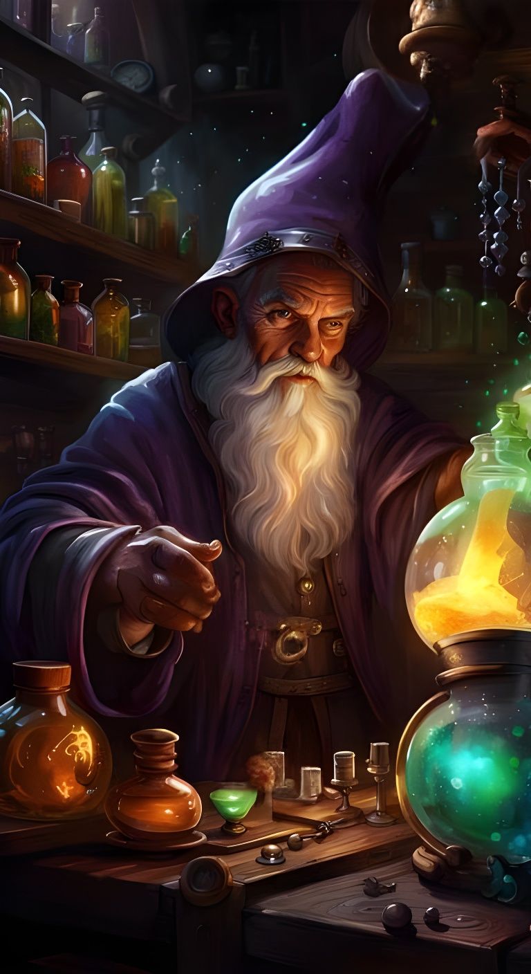 Creating the elixir of life - AI Generated Artwork - NightCafe Creator