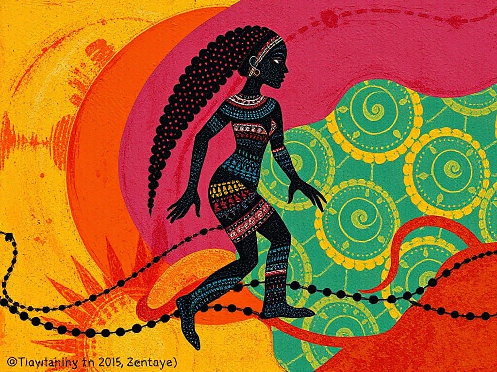 Neo-primitive aboriginal art - Primitive Aboriginal Art with...