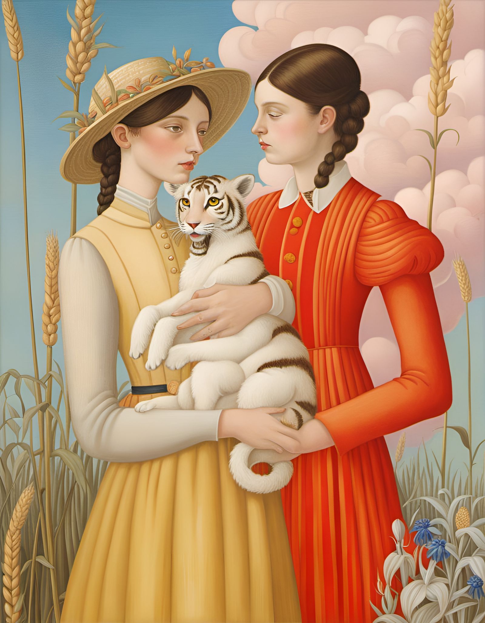 Lughnasadh Lizzie Riches, Mark Ryden, Henri Rousseau, hyperdetailed ...
