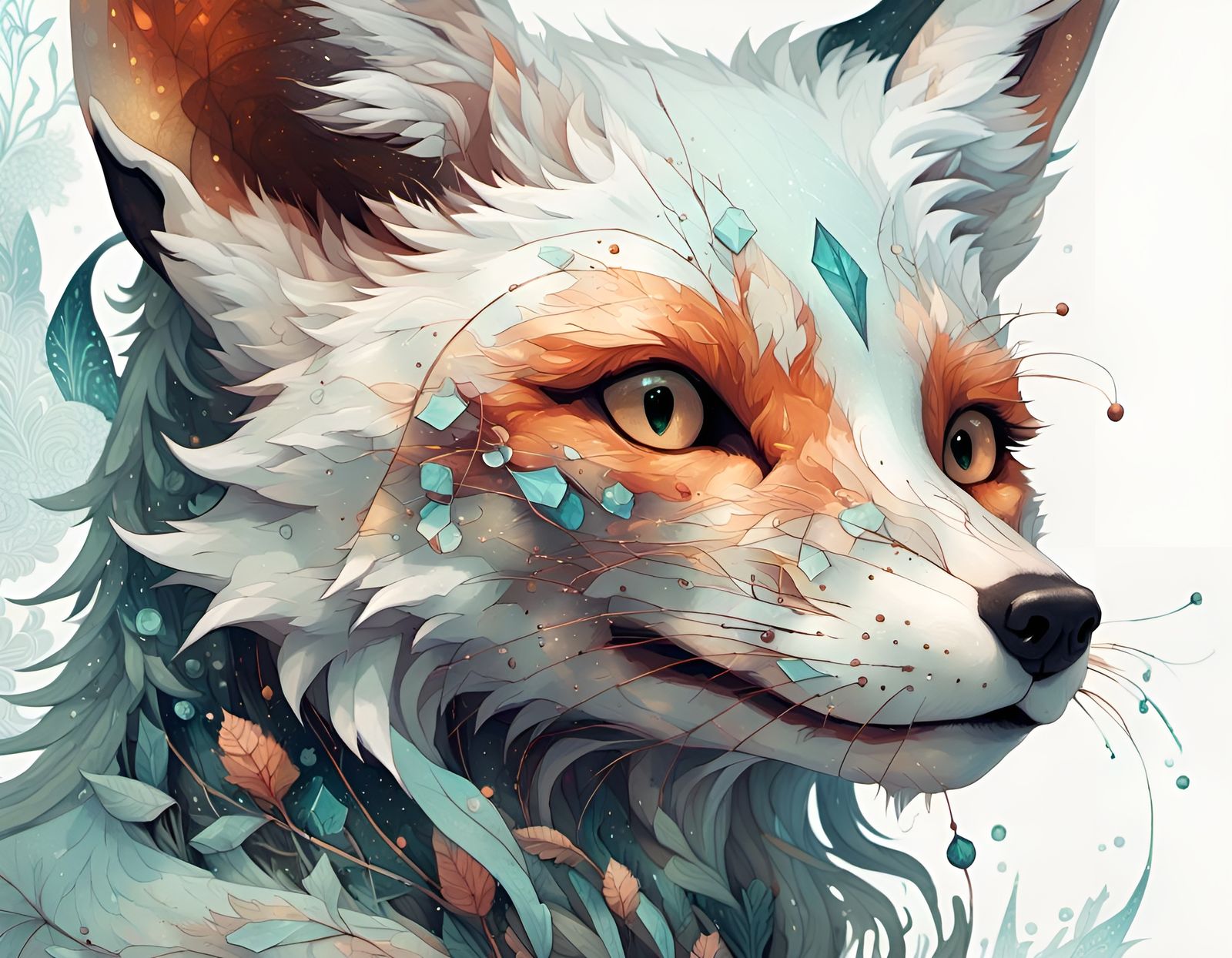 Ice Fox. - AI Generated Artwork - NightCafe Creator
