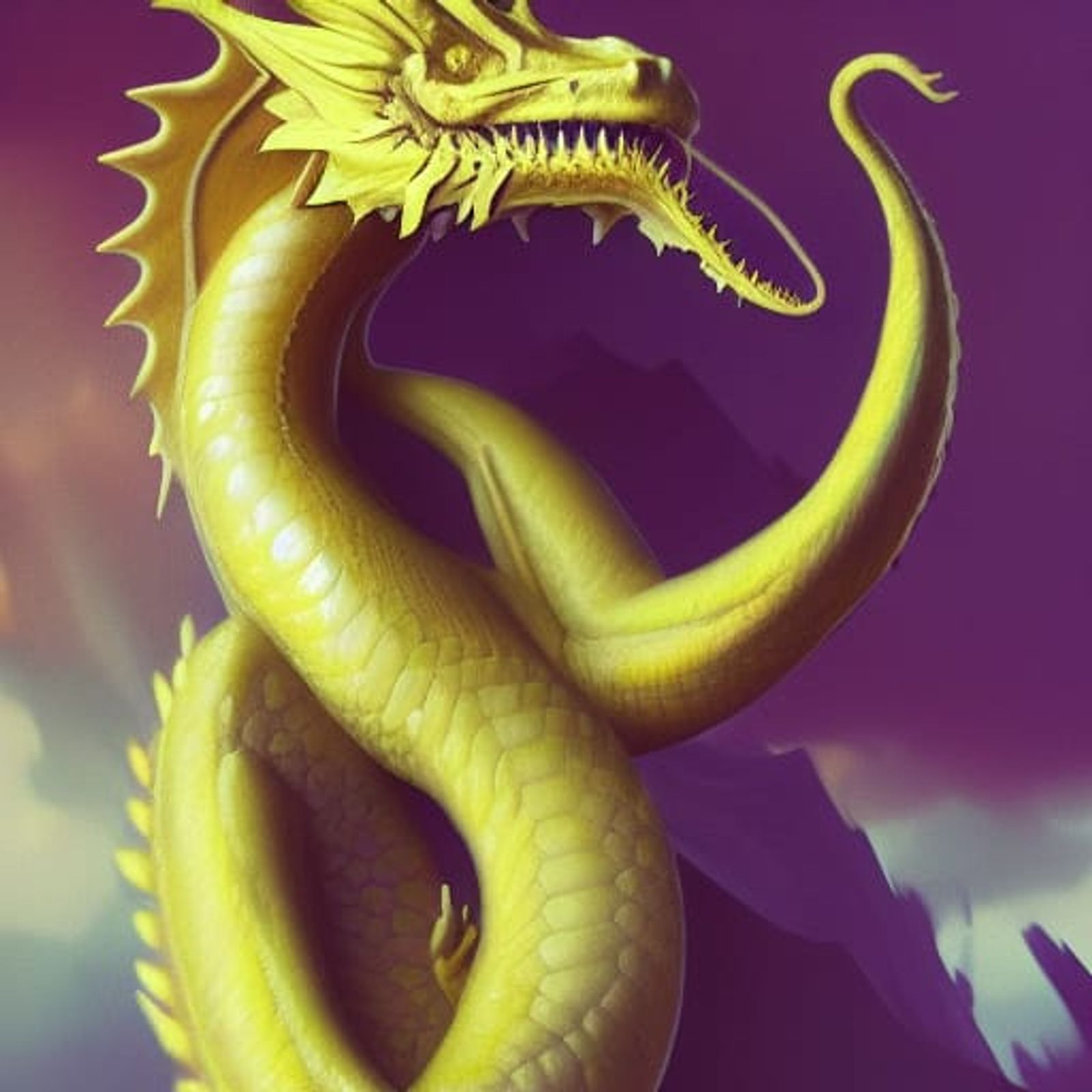 Lemon Dragon - AI Generated Artwork - NightCafe Creator