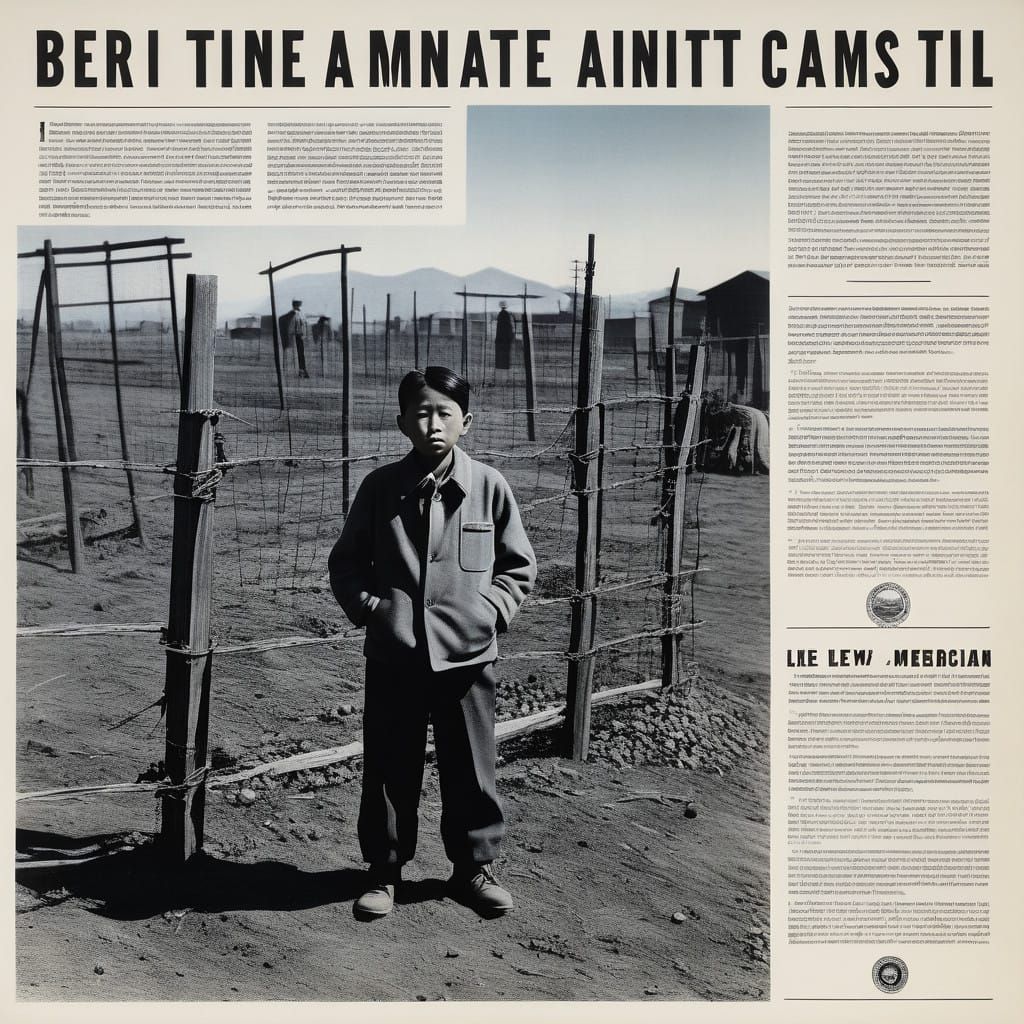 tri-fold exhibit board for the Japanese internment during wwii make it ...