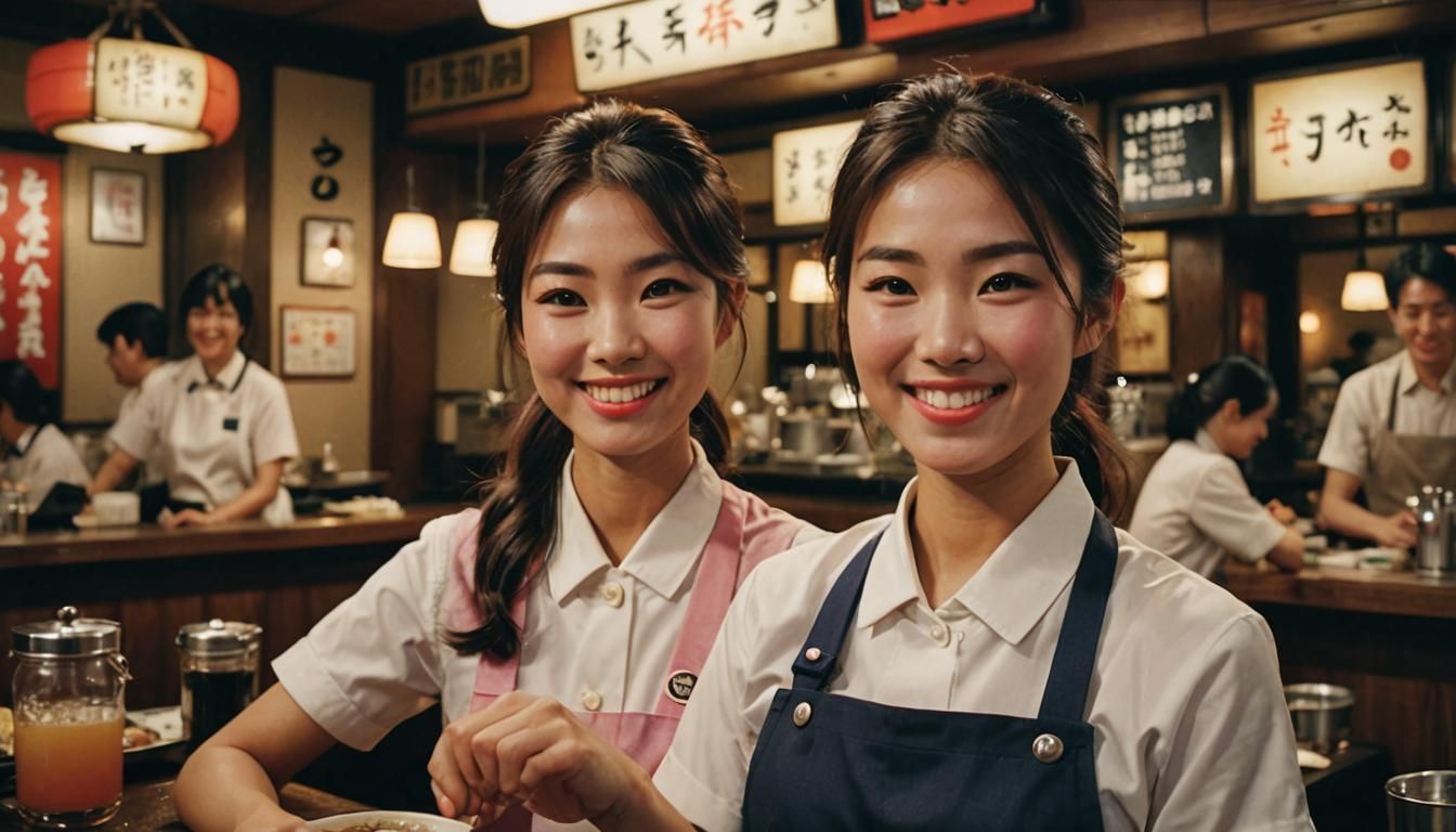 waitresses - AI Generated Artwork - NightCafe Creator