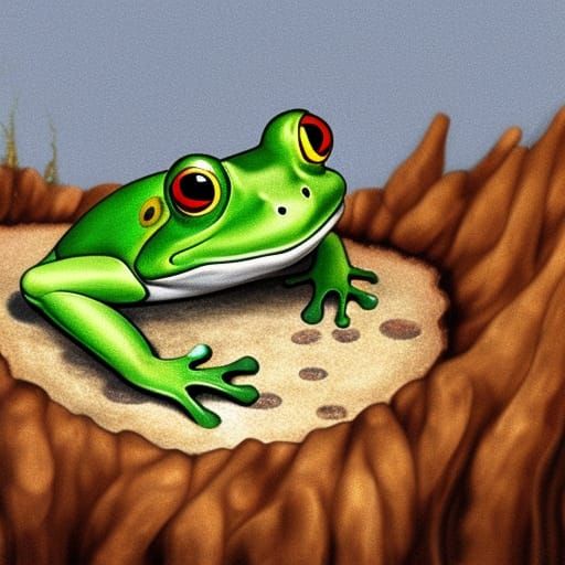 The Meh Frog - AI Generated Artwork - NightCafe Creator