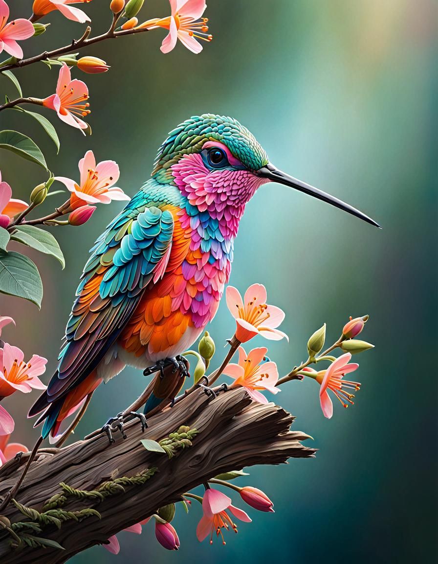 Hummingbird - AI Generated Artwork - NightCafe Creator