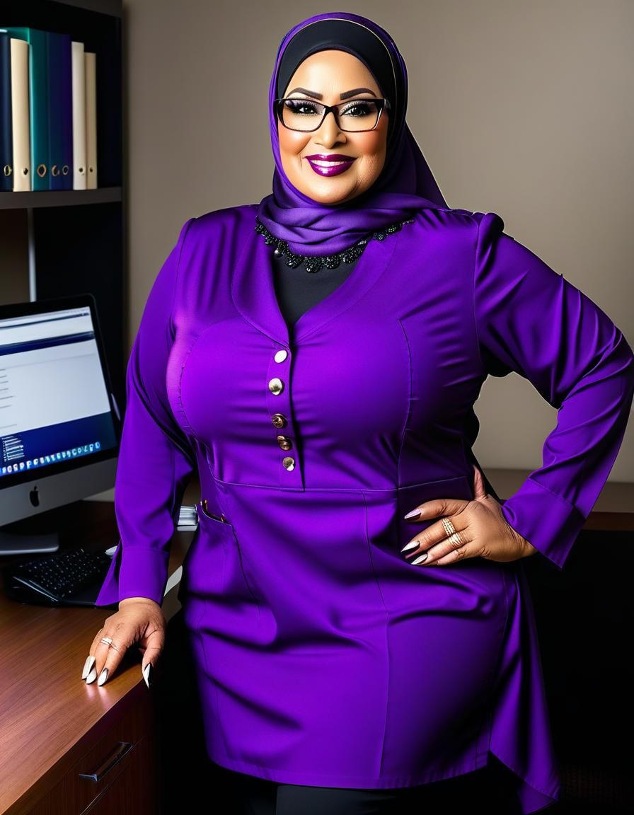 Intricately detailed portrait for a hijabi Middle Eastern attractive ...