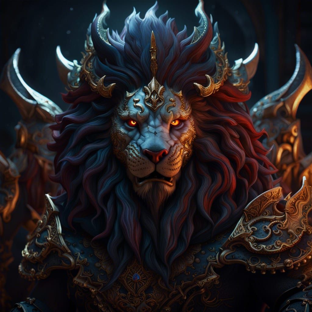 Demon lion lord 1666 - AI Generated Artwork - NightCafe Creator