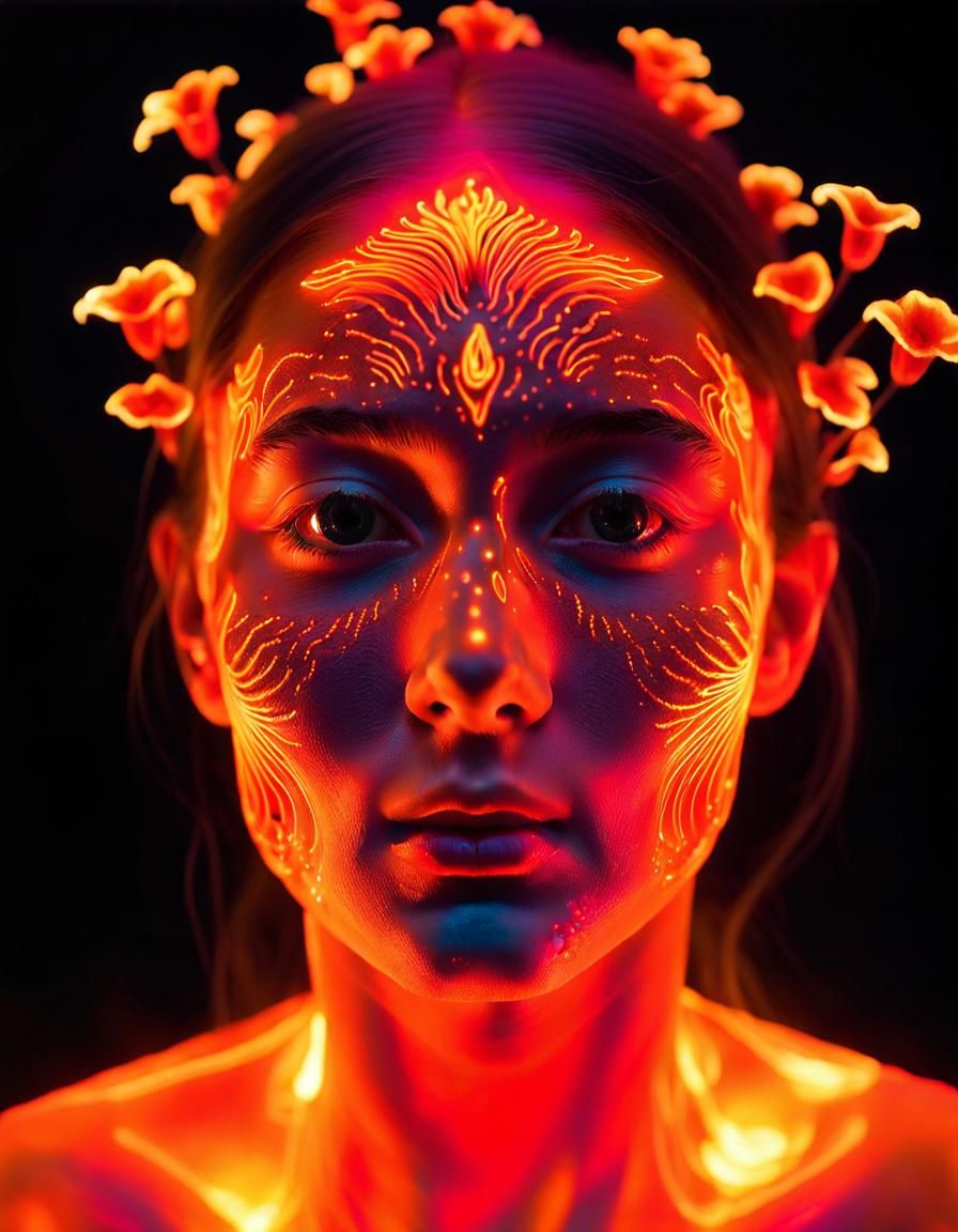 face on fire (#615) - AI Generated Artwork - NightCafe Creator