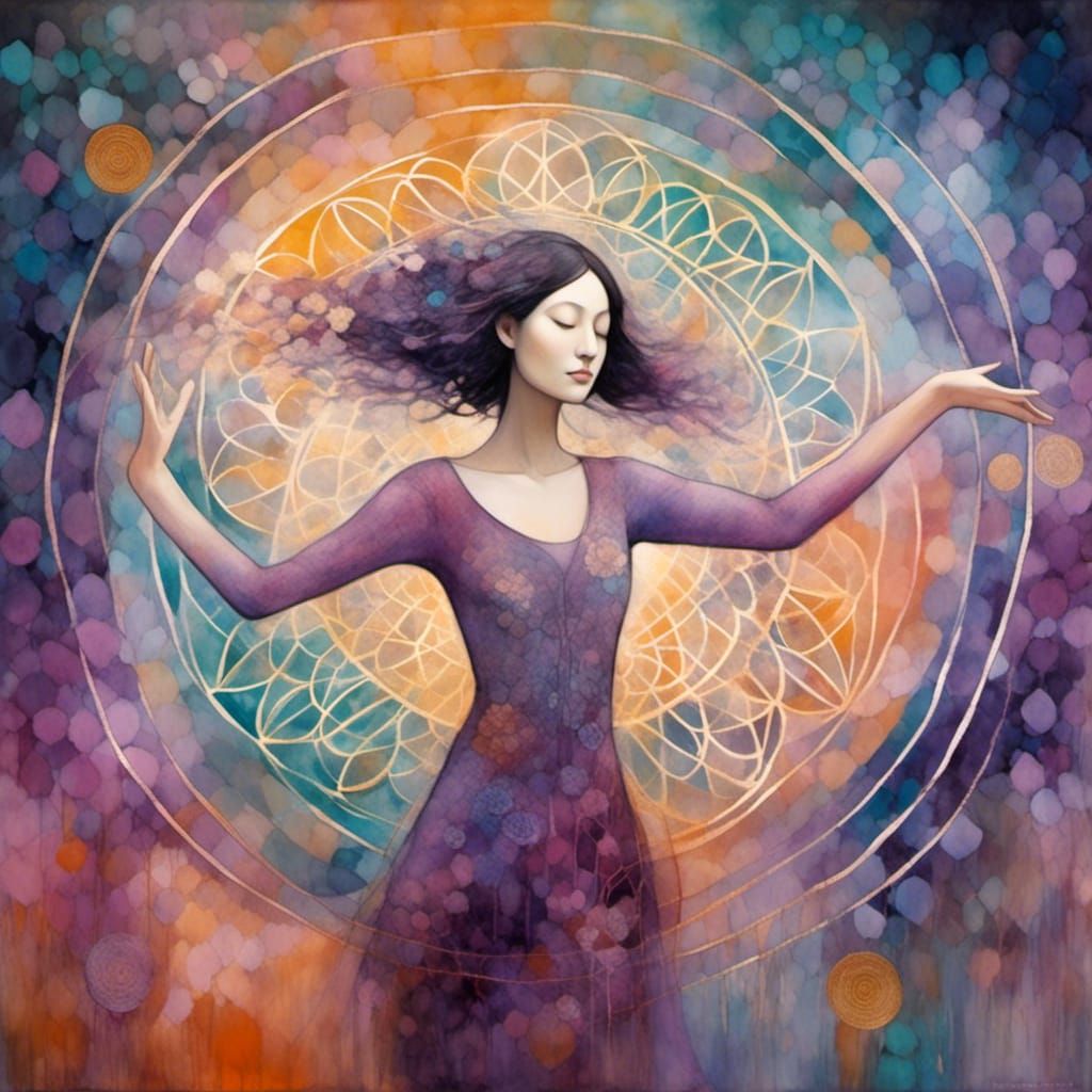 Sacred Geometry, a awe inspiring Flower of life symbol artwork ...