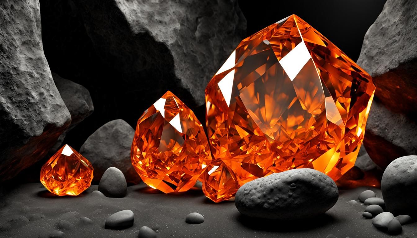 (testing samplers) K_LMS 16:9 Orange gem - AI Generated Artwork ...