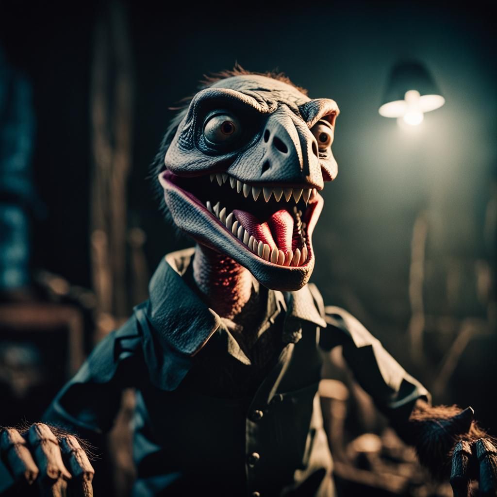 Evil puppet comes to life - AI Generated Artwork - NightCafe Creator