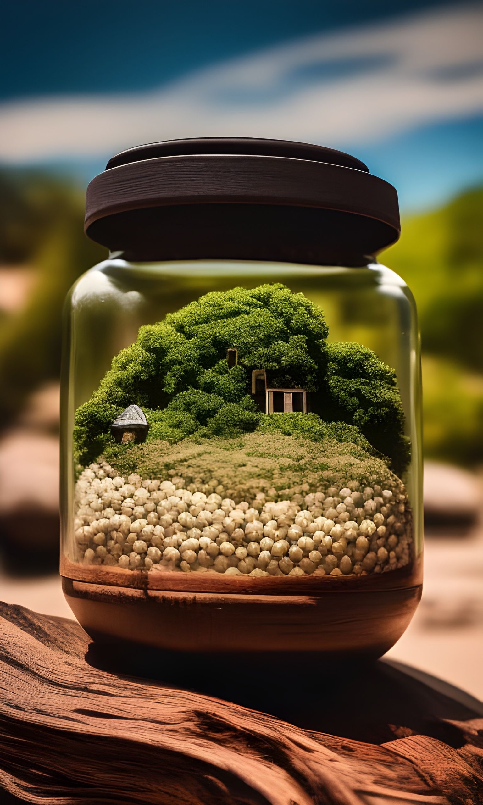 Life in a jar - AI Generated Artwork - NightCafe Creator