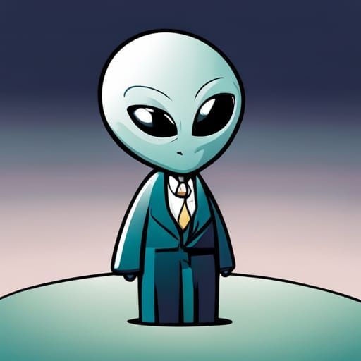 full body illustration of an alien, by Vilho Lampi, comic style - AI ...