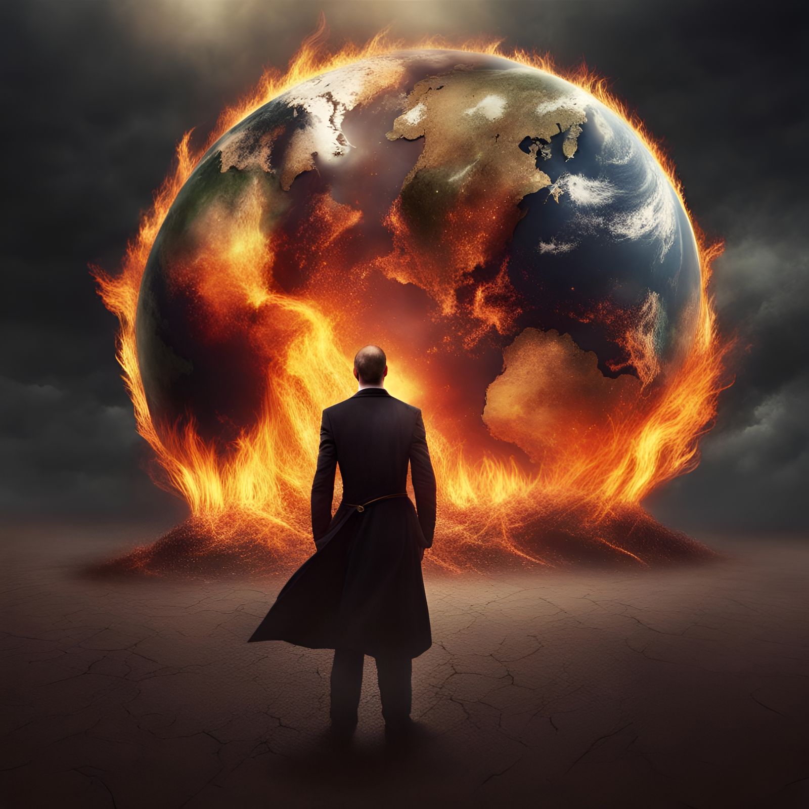 Some people just want to watch the world burn... - AI Generated Artwork ...